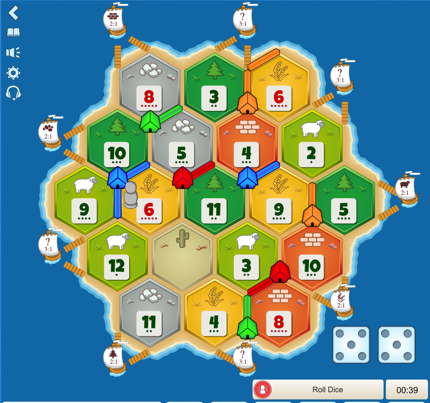Bästa sidorna att spela Catan Online